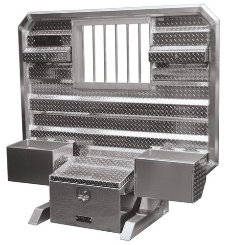 Cab Rack - Includes: Window - Locking Chain Hangers - Chain Trays - Tool Box - by ProTech